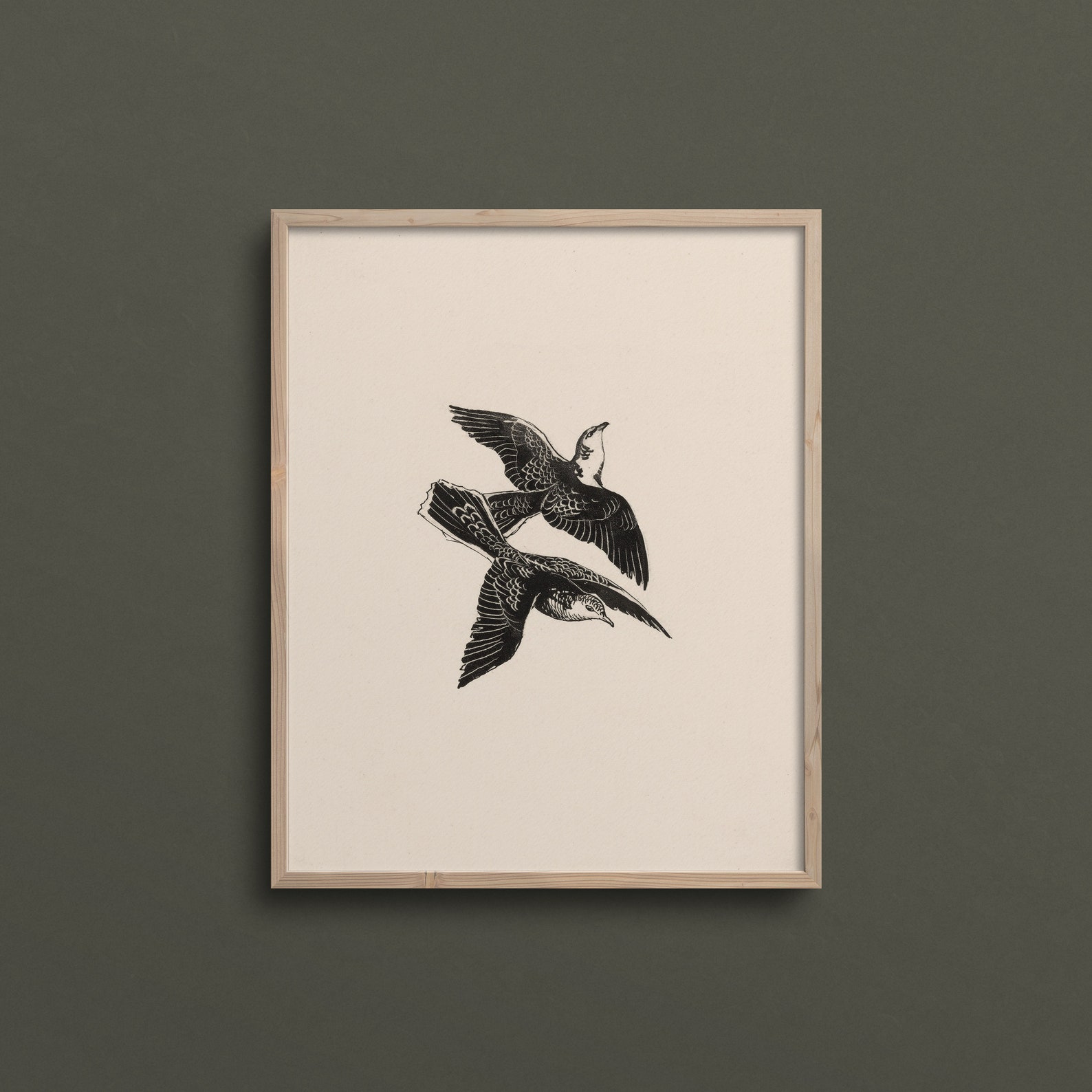 Sparrow Flight Bird Wall Art Bird Block Print Black Bird - Etsy