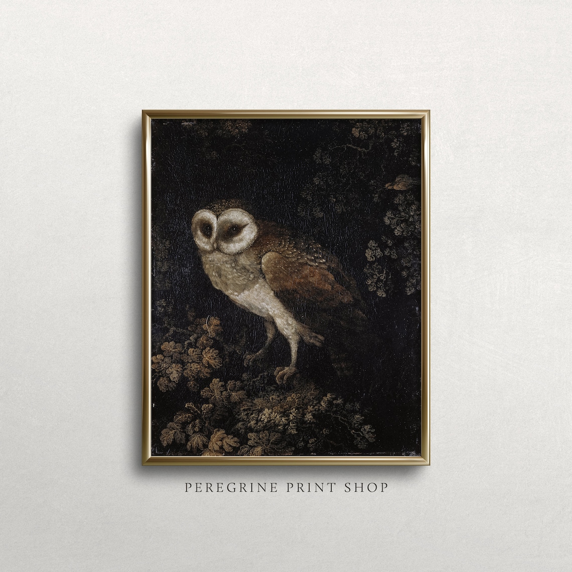 Midnight Owl Moody Wall Art Dark Academia Art Prints - Etsy