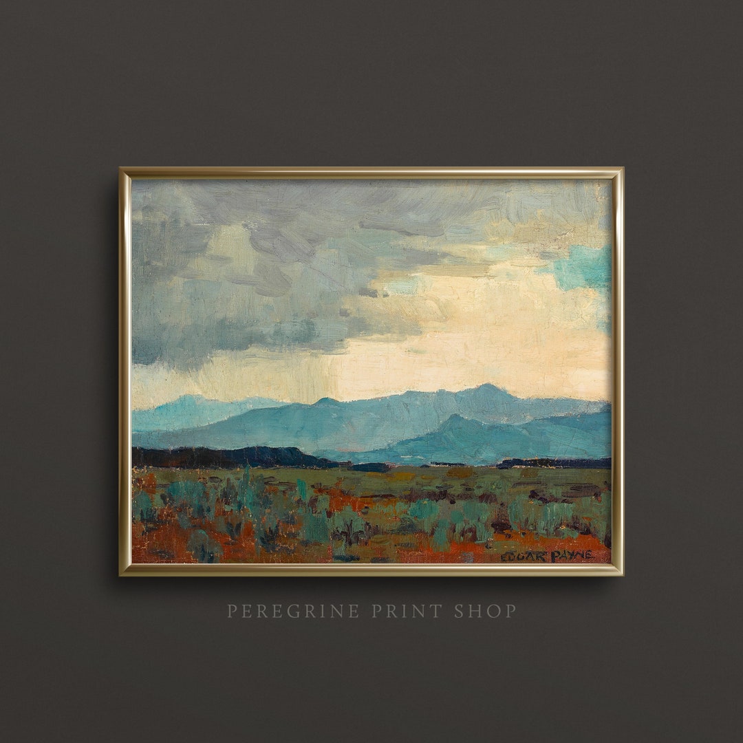 Red Desert Rainfall | FINE ART PRINT | Arizona Art Print | Desert Wall ...