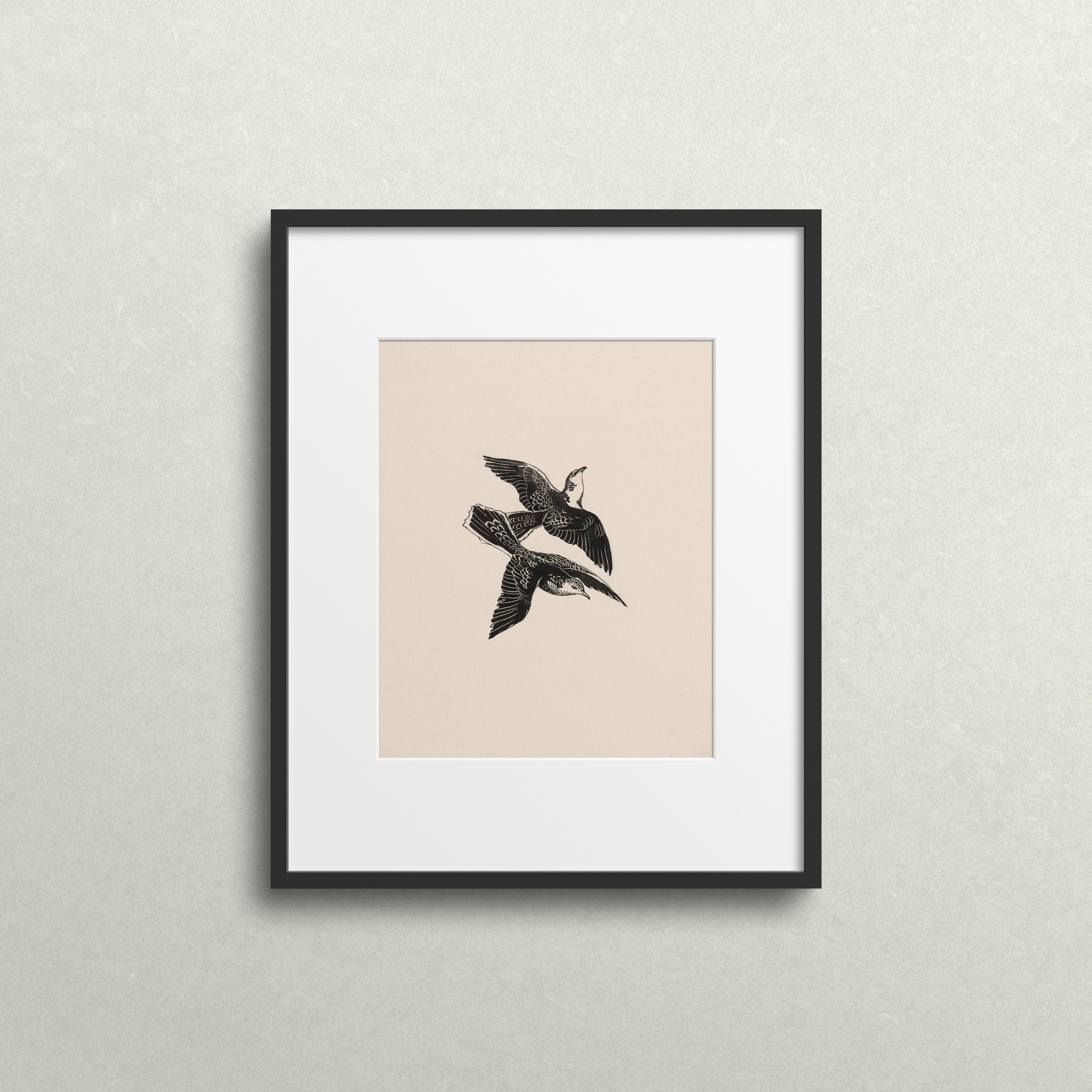 Sparrow Flight Bird Wall Art Bird Block Print Black Bird - Etsy