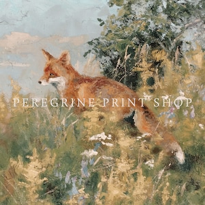 Little Fox | Fox Art Print | Cottagecore Art Print | Cottage Art Print ...