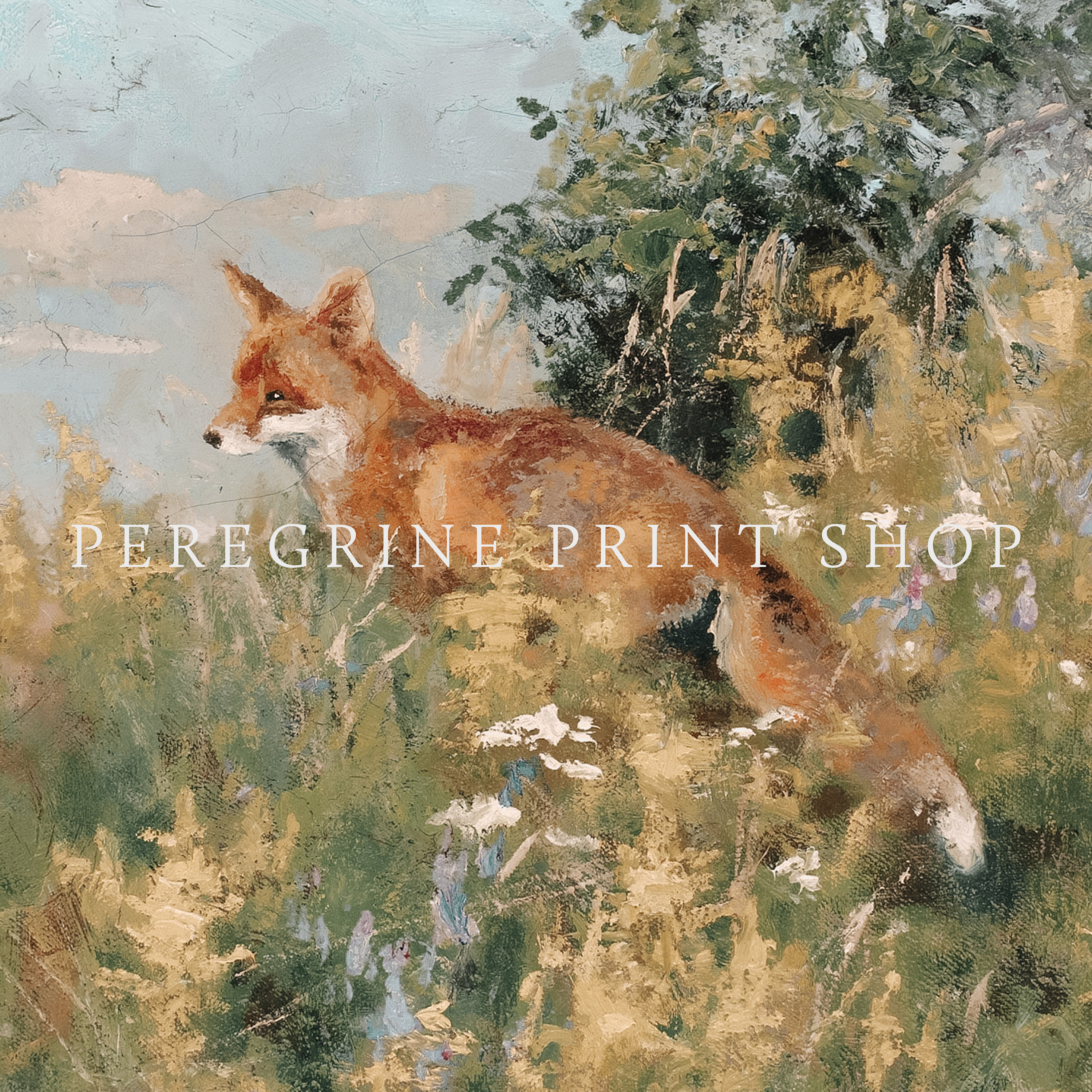 Little Fox | Fox Art Print | Cottagecore Art Print | Cottage Art Print ...