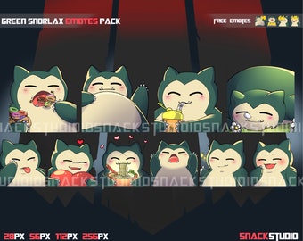 Snorlax Twitch Emotes - Etsy