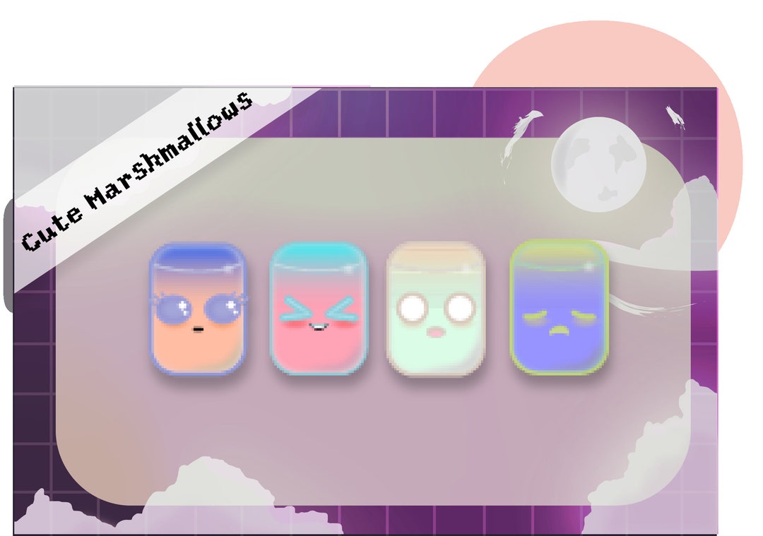 Cute Mallow Emojis - Etsy