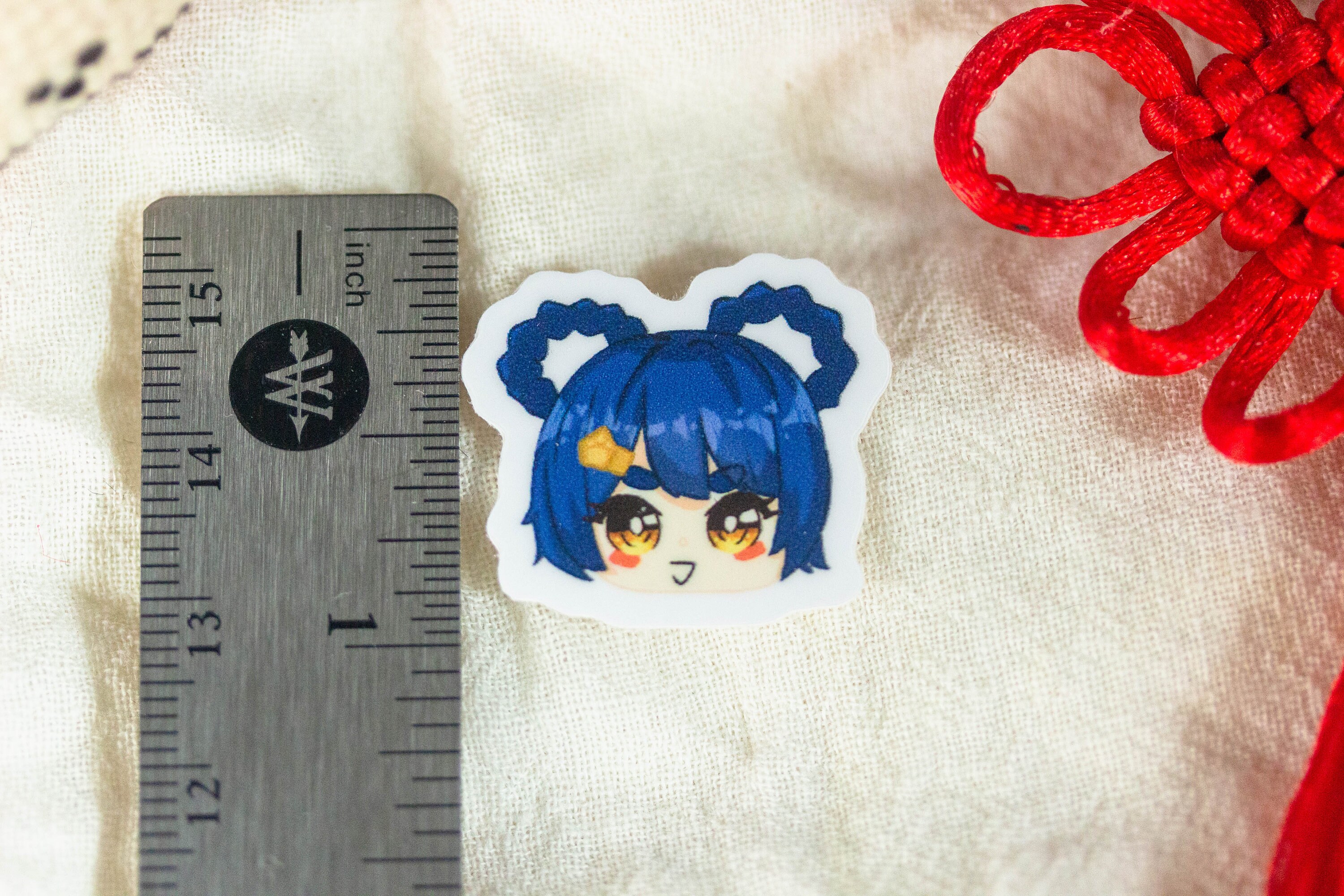 Genshin Impact Xiangling Mini Vinyl Sticker 1 Inch Vinyl Filler ...