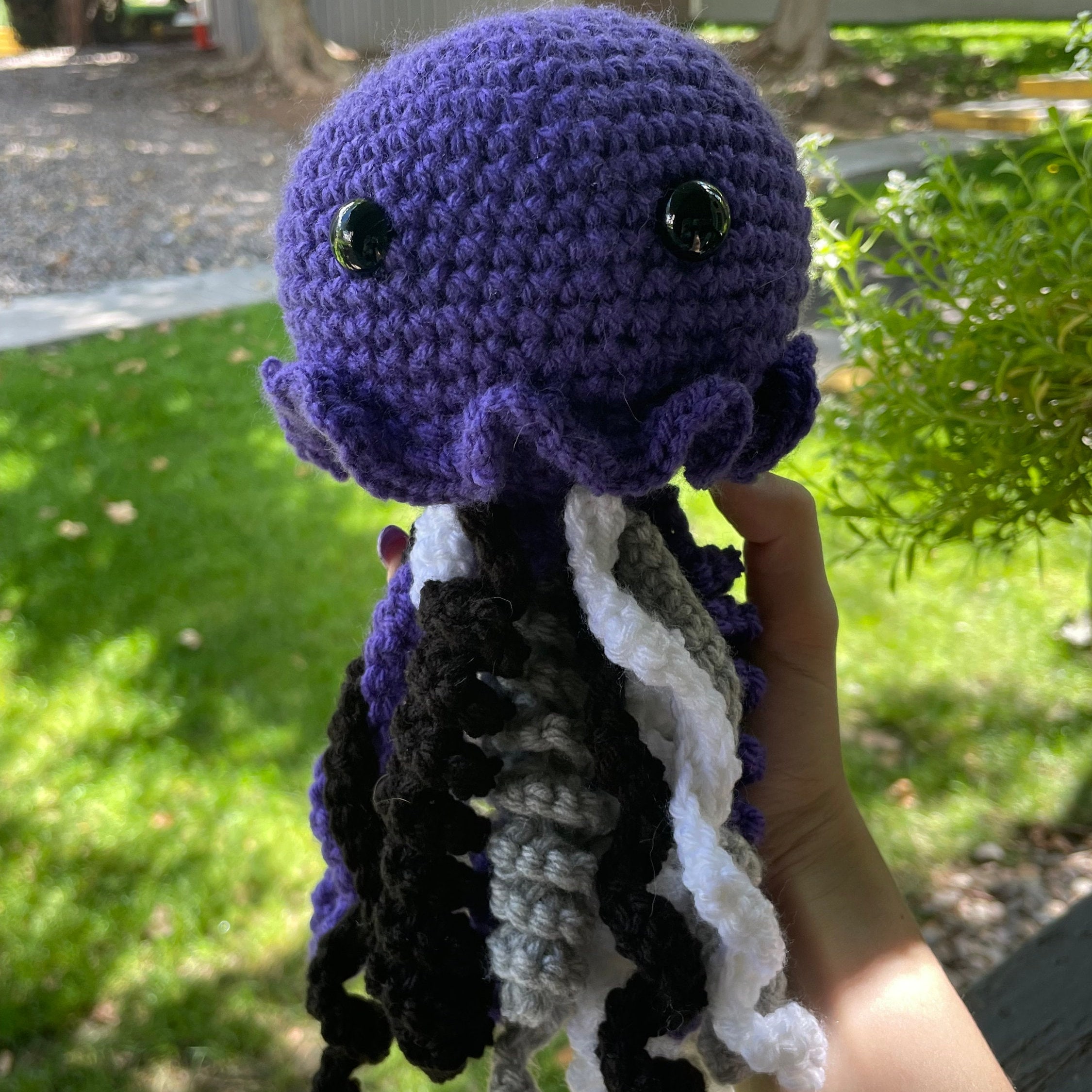 Pride Flag Jellyfish Crochet Plushie - Etsy