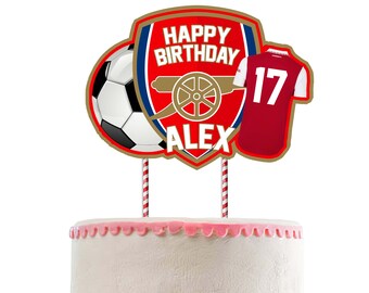 Arsenal cake topper - Etsy France