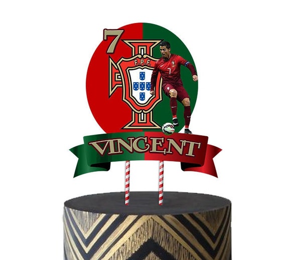 Digital Ronaldo Portugal Cake Topper Etsy