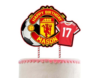 Manchester United Cake Topper - Etsy