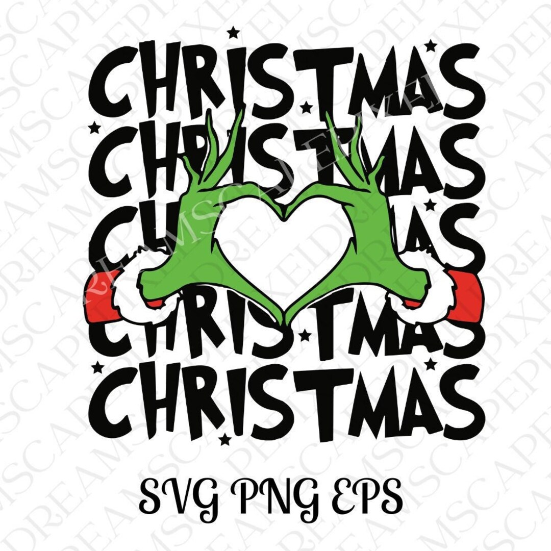 Grinch Christmas, Grinch SVG, Grinch Heart, Festive Holiday SVG ...