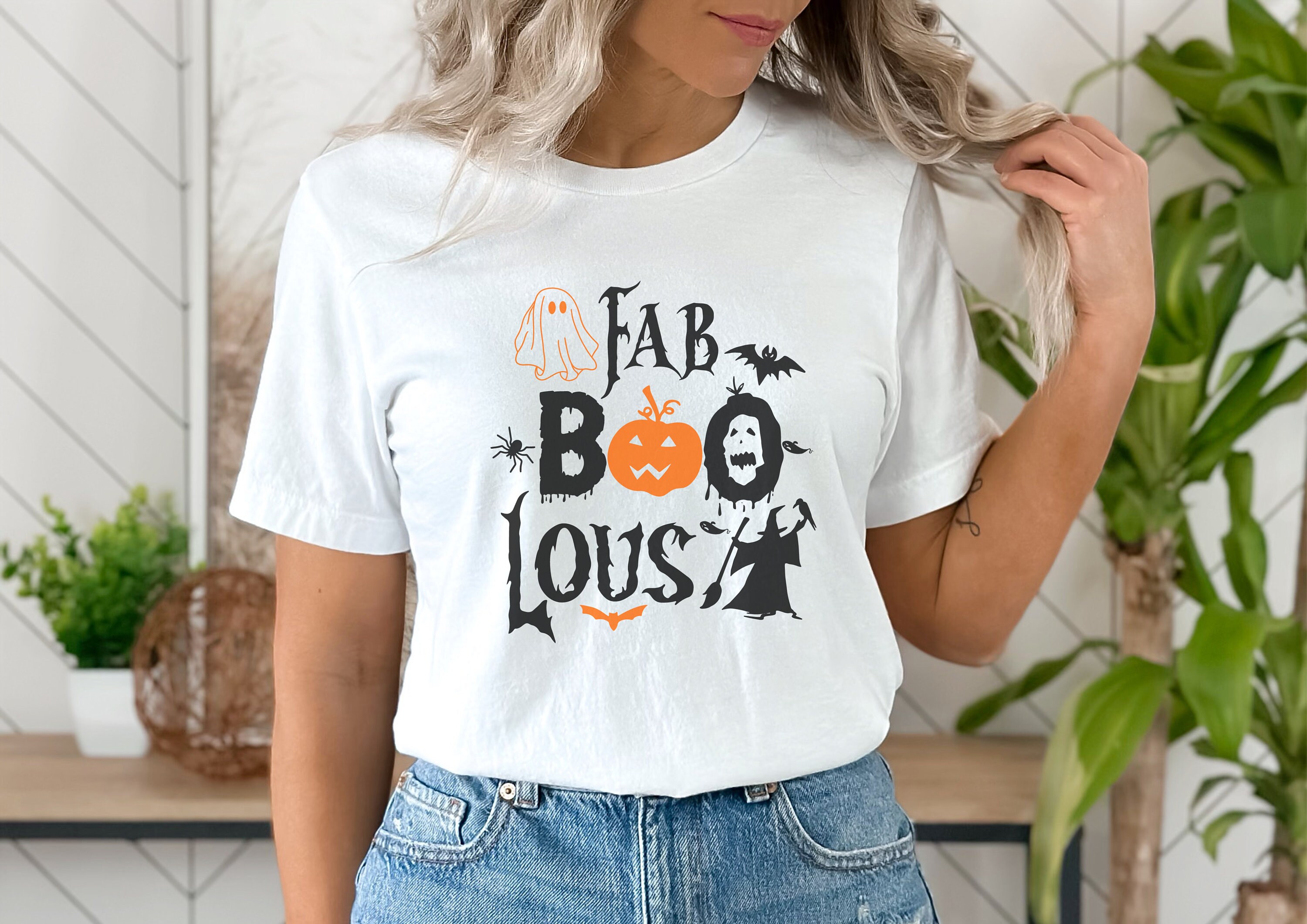 Fab Boo Lous SVG PNG, Fabulous Halloween SVG, Cute Quote Svg, Halloween ...