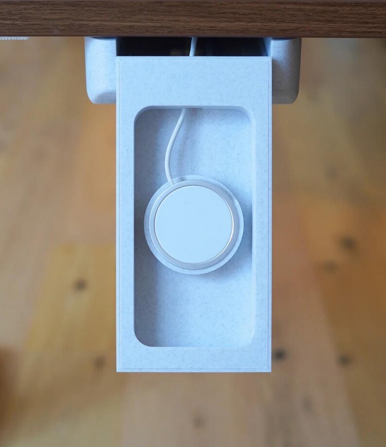 Under Desk iPhone Productivity Vault – Hidden Wireless Charging Drawer ...