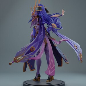 Genshin Impact Raiden Shogun 3D Print Model 210mm Resin Kit - Etsy ...