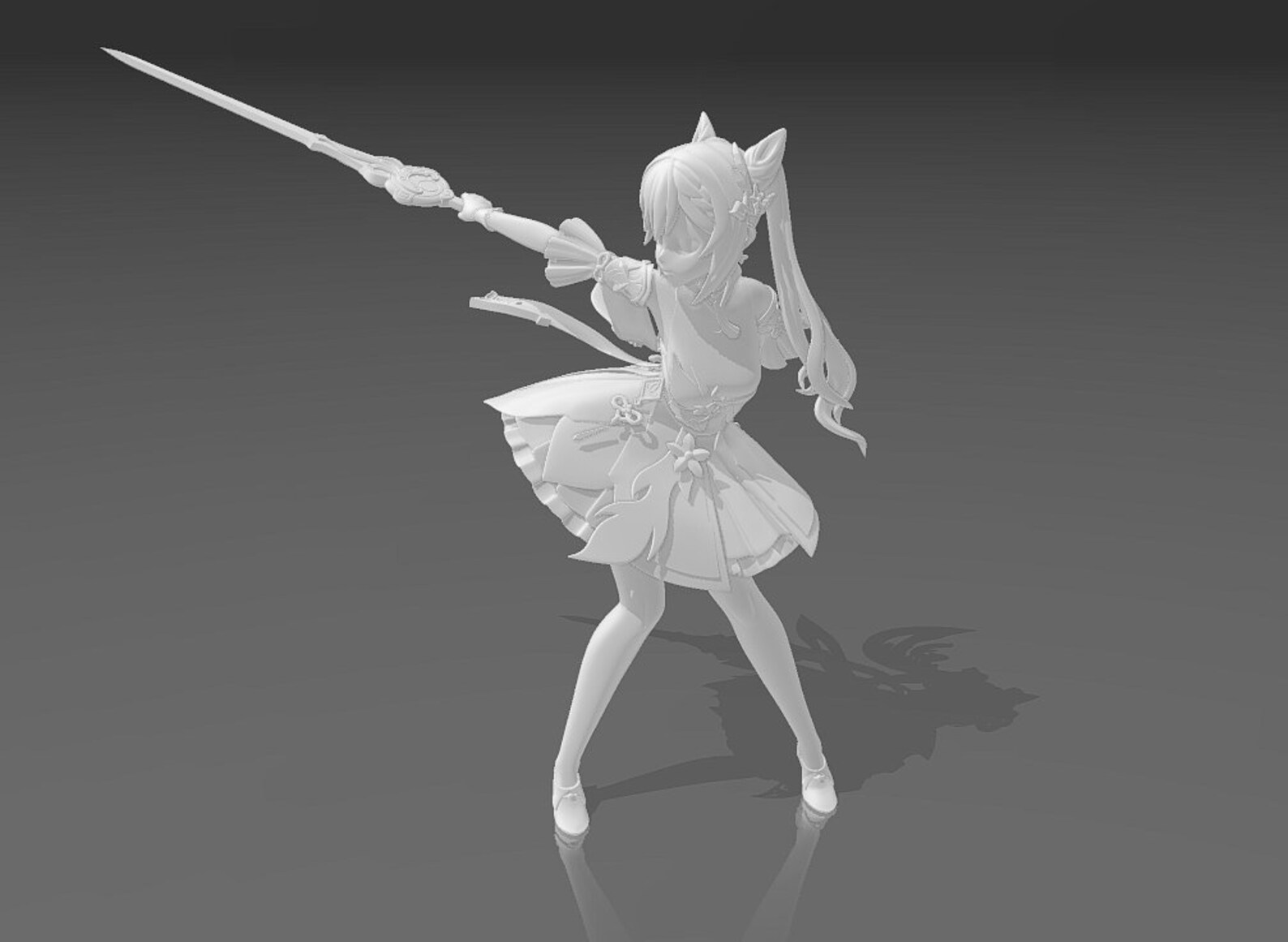 Genshin Impact Keqing Swimsuit 3d Print Model File Garage Kit Image 8398