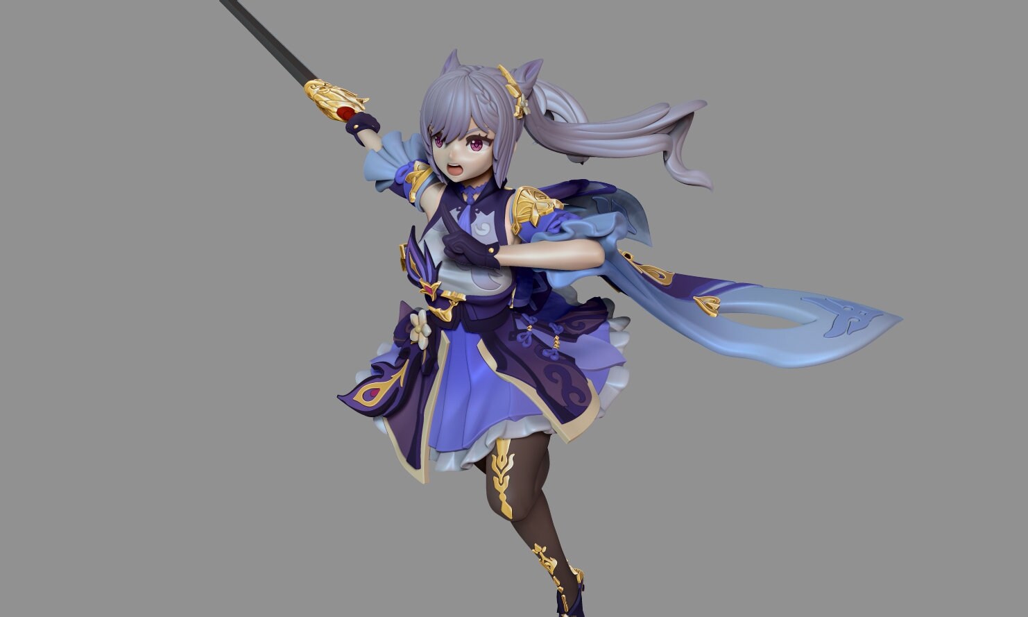 Genshin Impact Keqing 3D Print Model Miniature Board Gameunpainted - Etsy