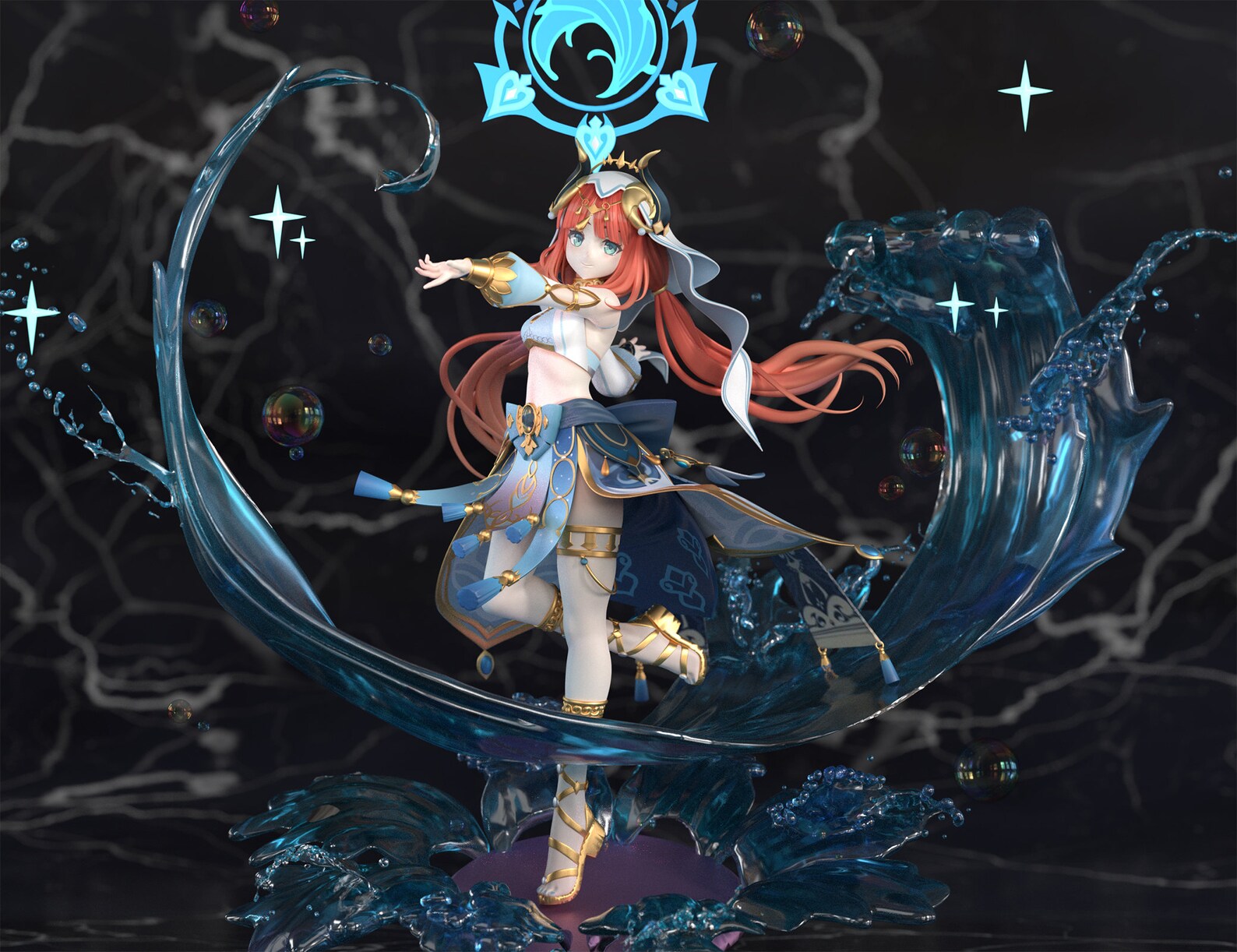 Genshin Impact Nilou 3d Printed Model, Resin Kit, Unpainted - Etsy