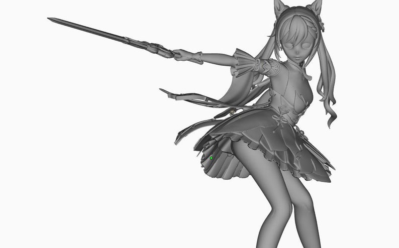 Genshin Impact Keqing Swimsuit 3D Print Model File Garage Kit Image - Etsy