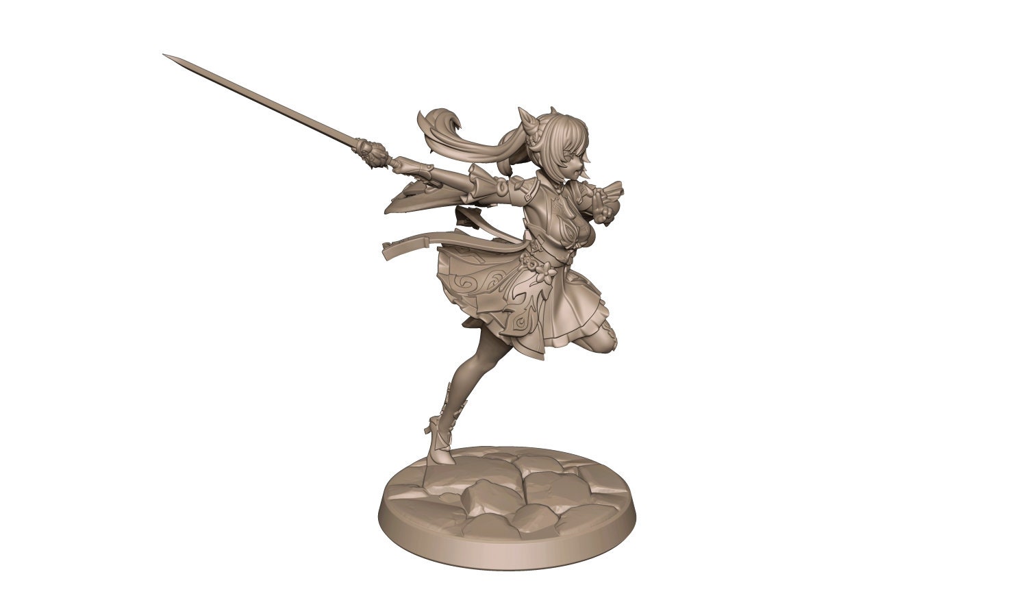 Genshin Impact Keqing 3D Print Model Miniature Board Gameunpainted - Etsy