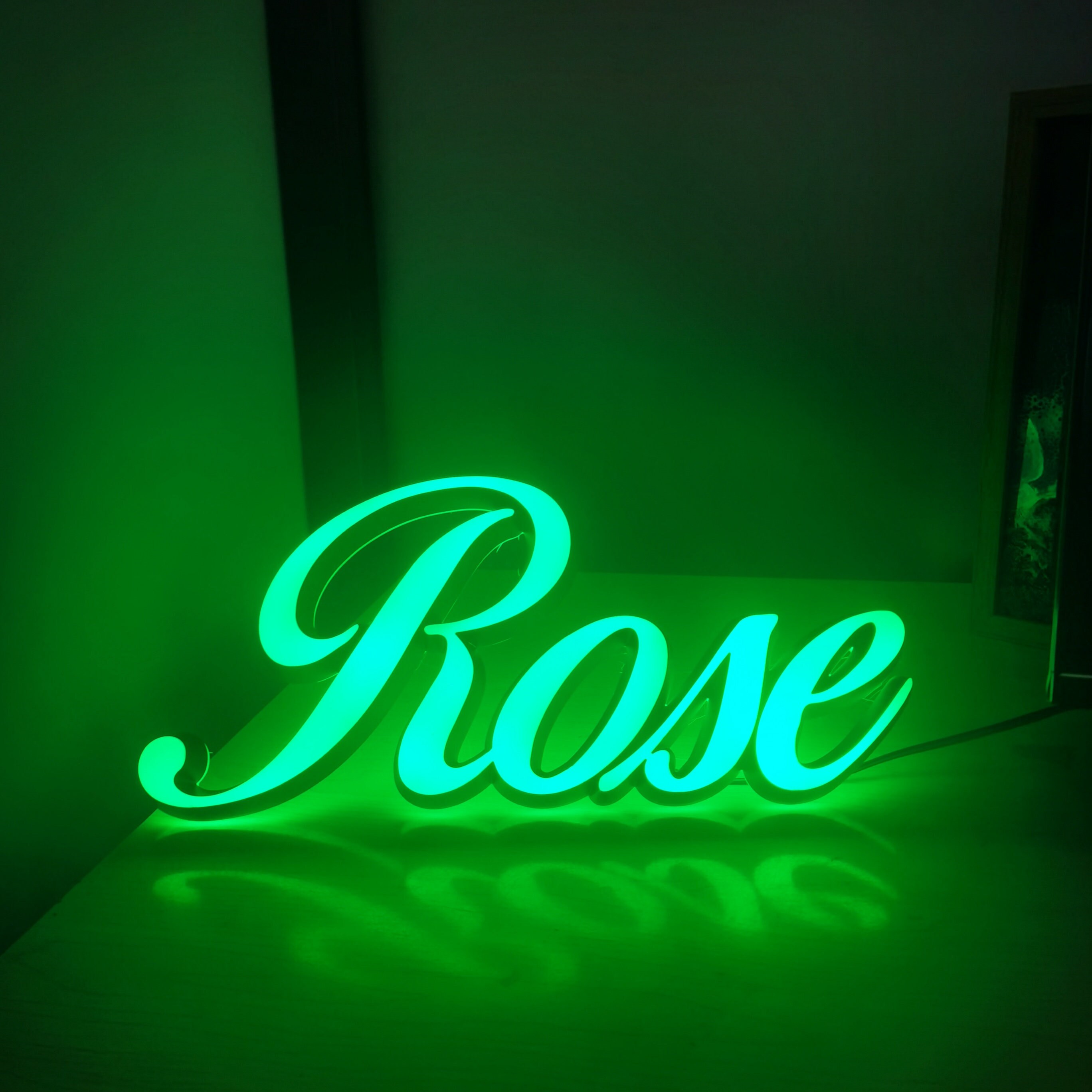 3D Print Name Neon Sign RGB Desktop Shelf Decor Youtube Live Stream ...