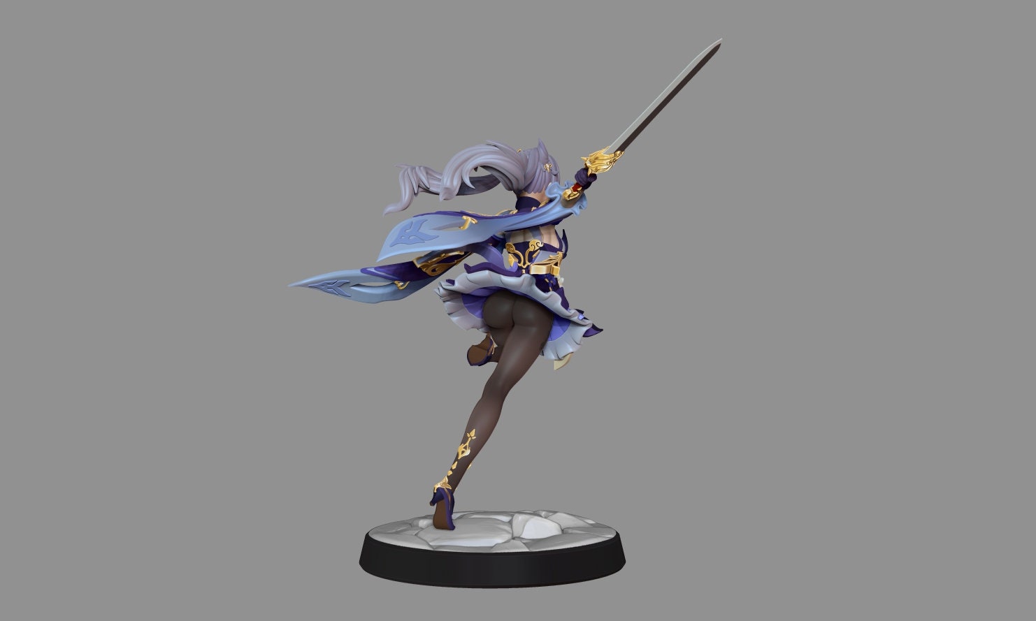 Genshin Impact Keqing 3D Print Model Miniature Board Gameunpainted - Etsy