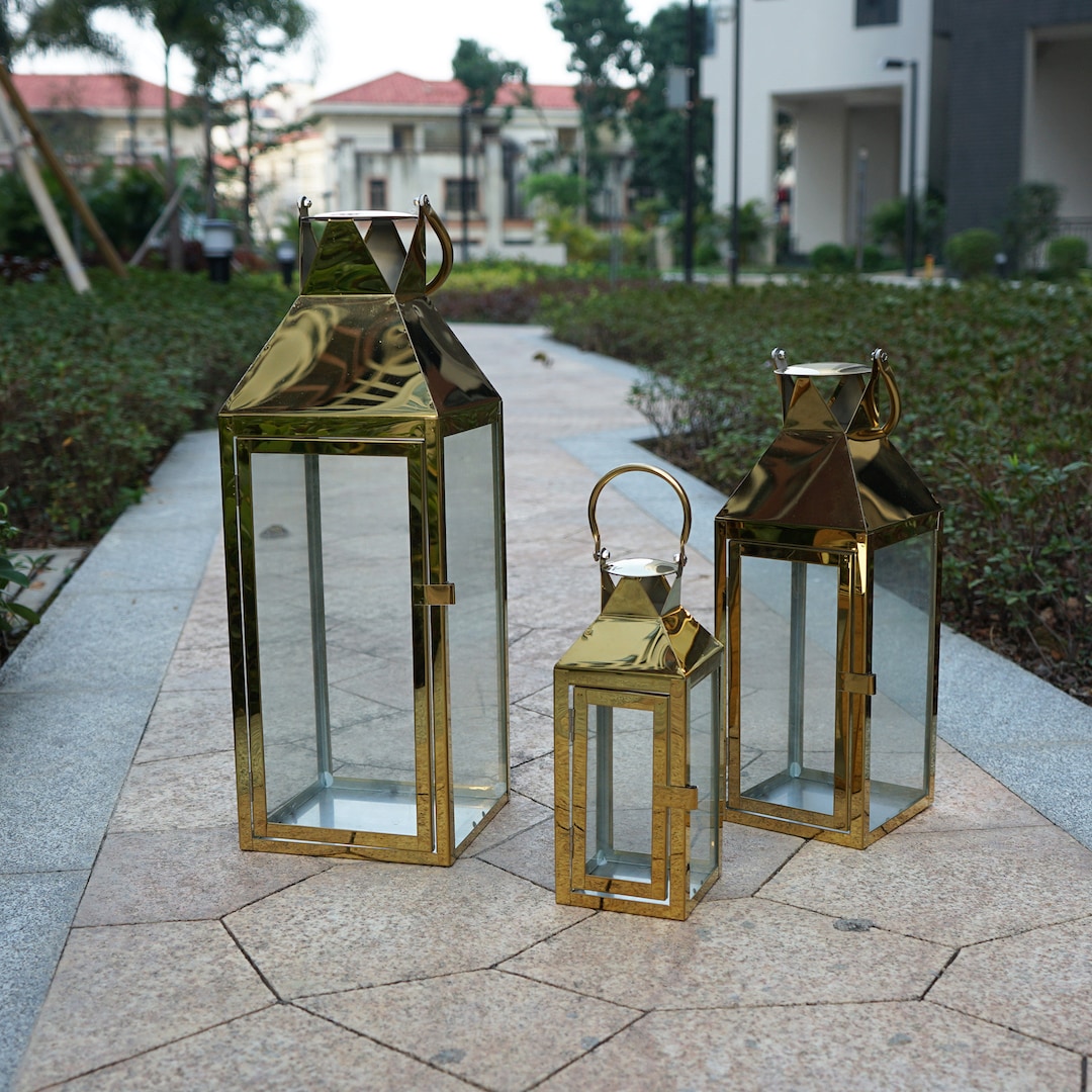 Gold Lantern Wedding Centerpiece: Home Party Table Decor - Etsy