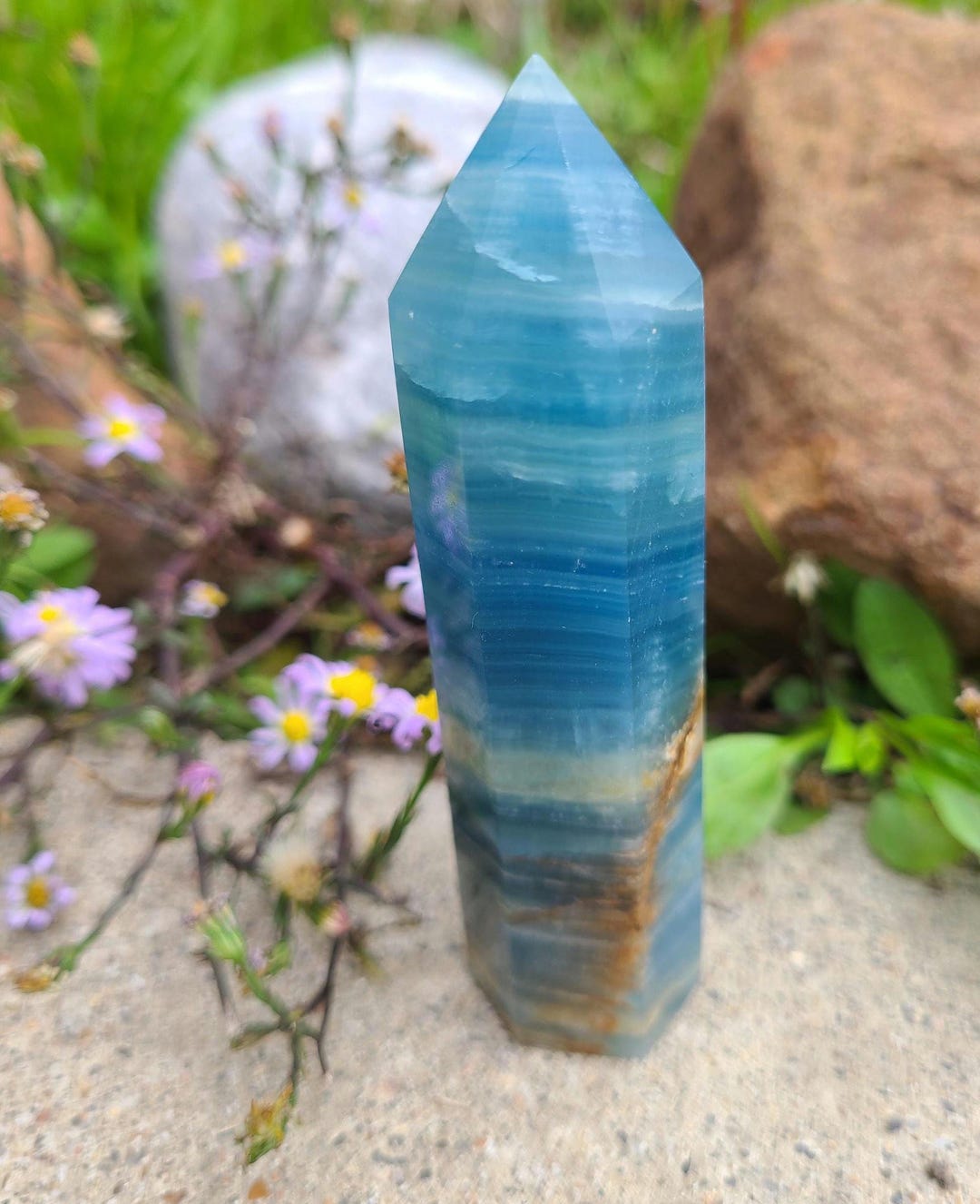 Blue Onyx Tower - High Grade - Etsy