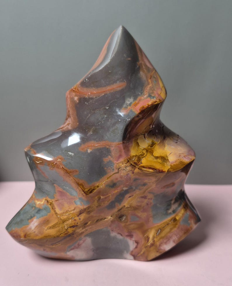Large Polychrome Jasper Flame 830g - Etsy