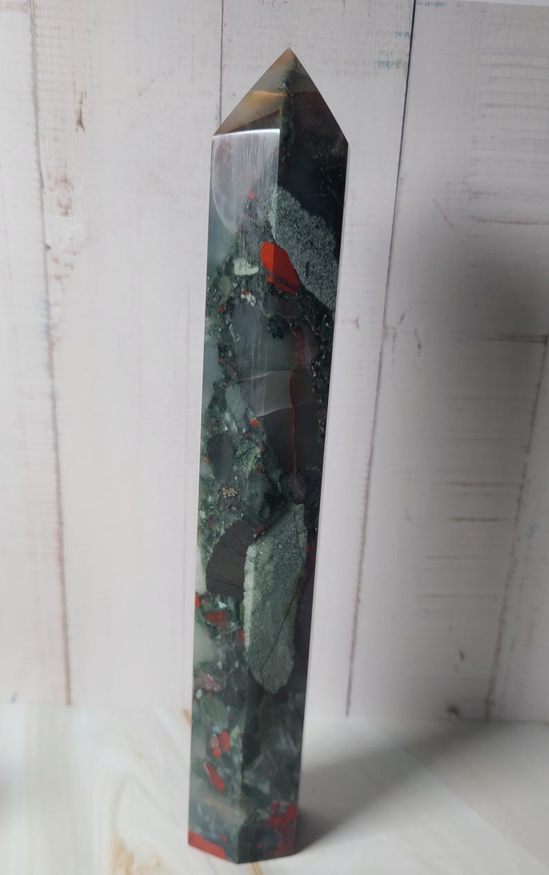 African Bloodstone Tower 732g - Etsy