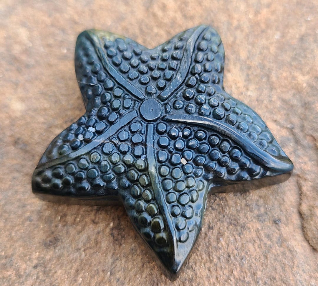Blue Tiger Eye Starfish - Etsy