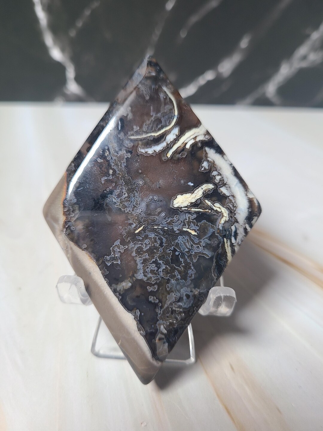 Volcano Agate Diamond - Etsy