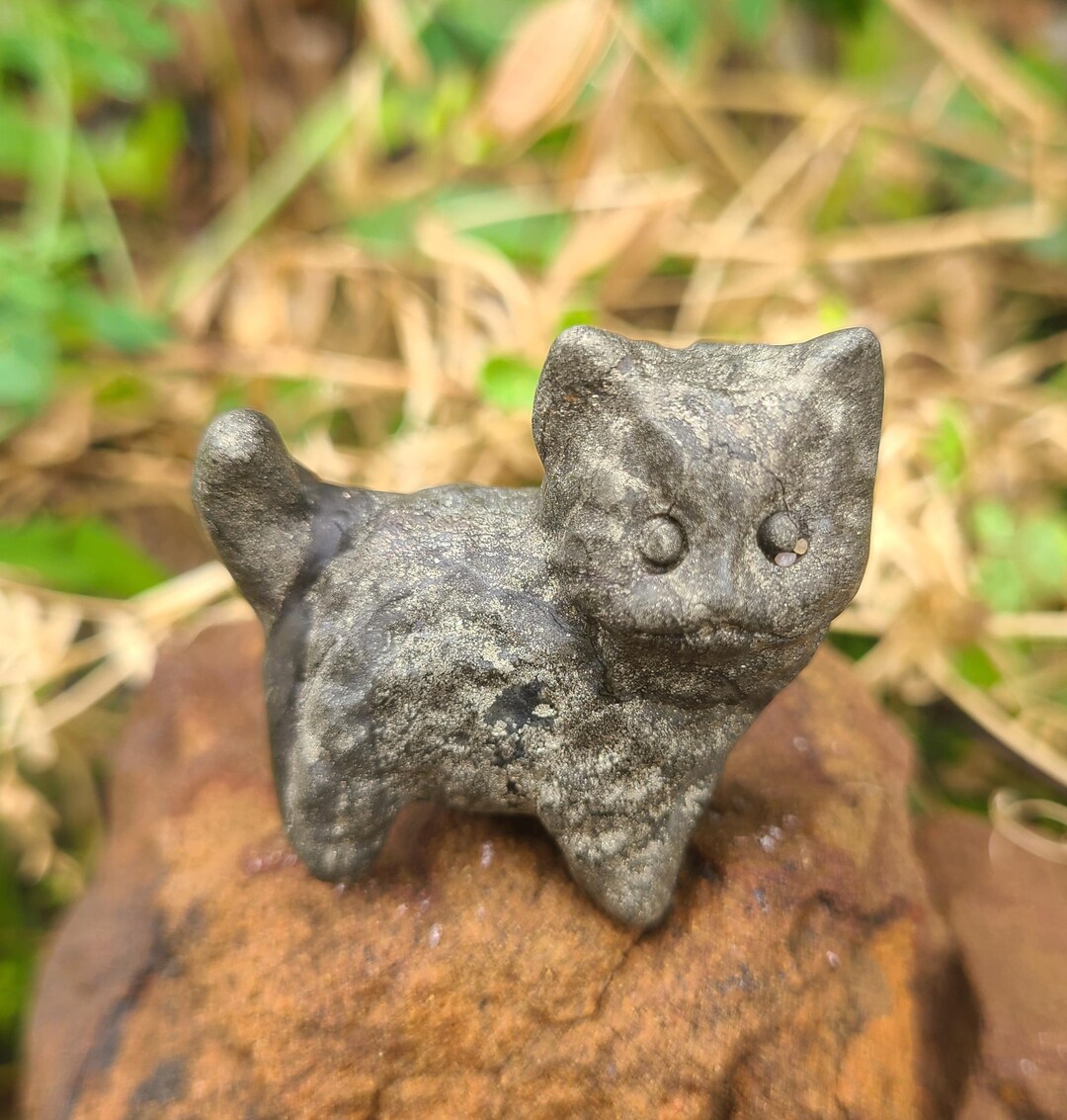 Mini Pyrite Cat - Etsy