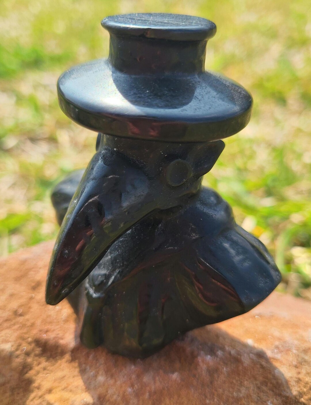 Obsidian Plague Doctor (imperfect) - Etsy