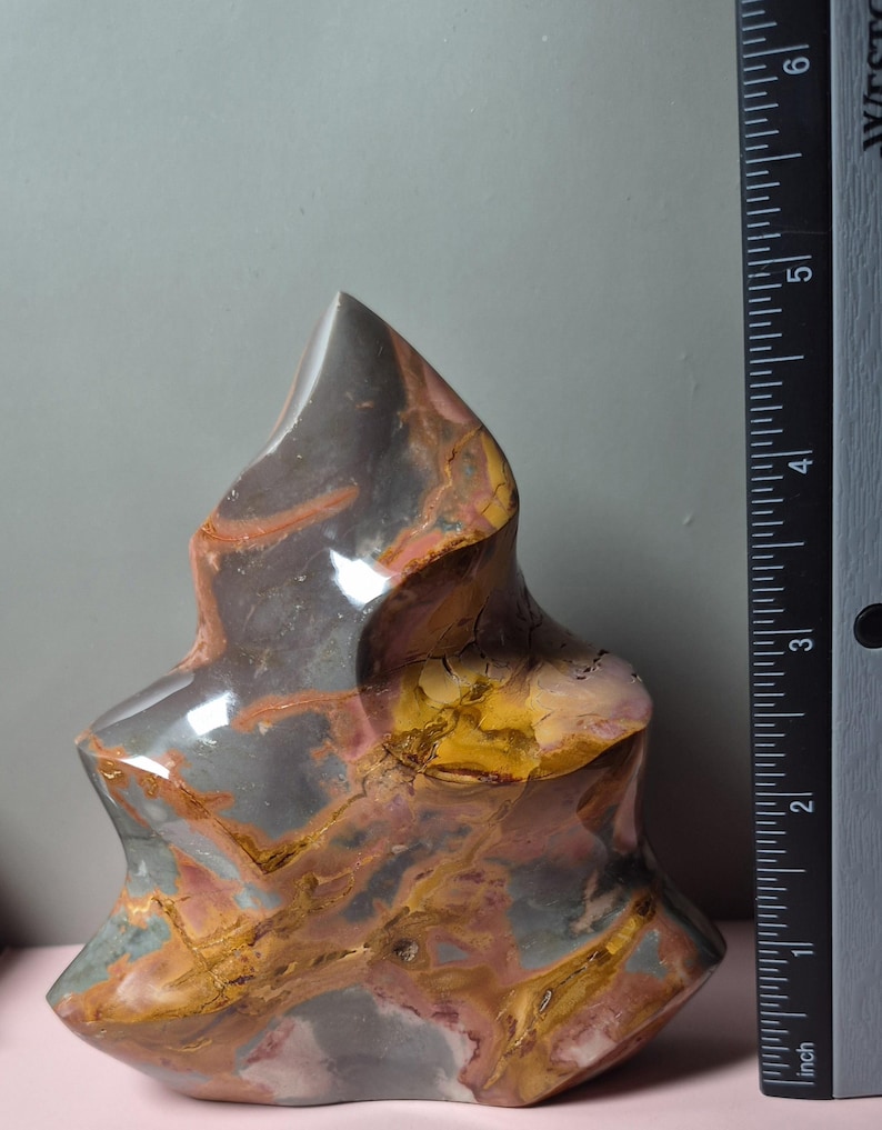 Large Polychrome Jasper Flame 830g - Etsy