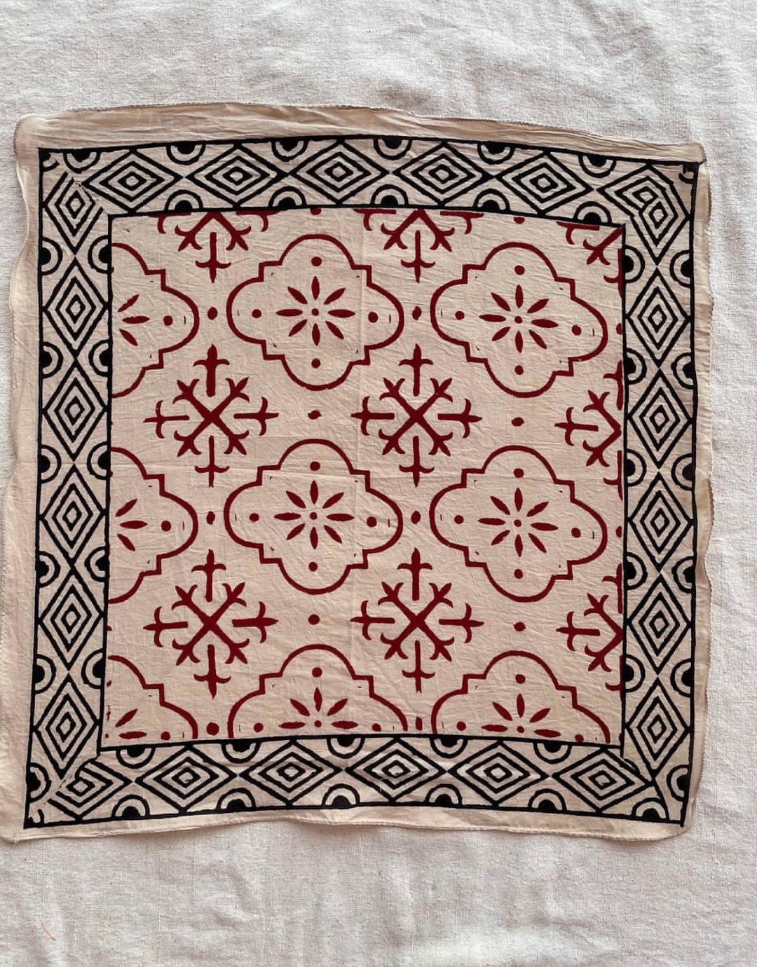 Hand Block Print Bandana,bandana,bandana Cotton,organic Cotton Bandana ...