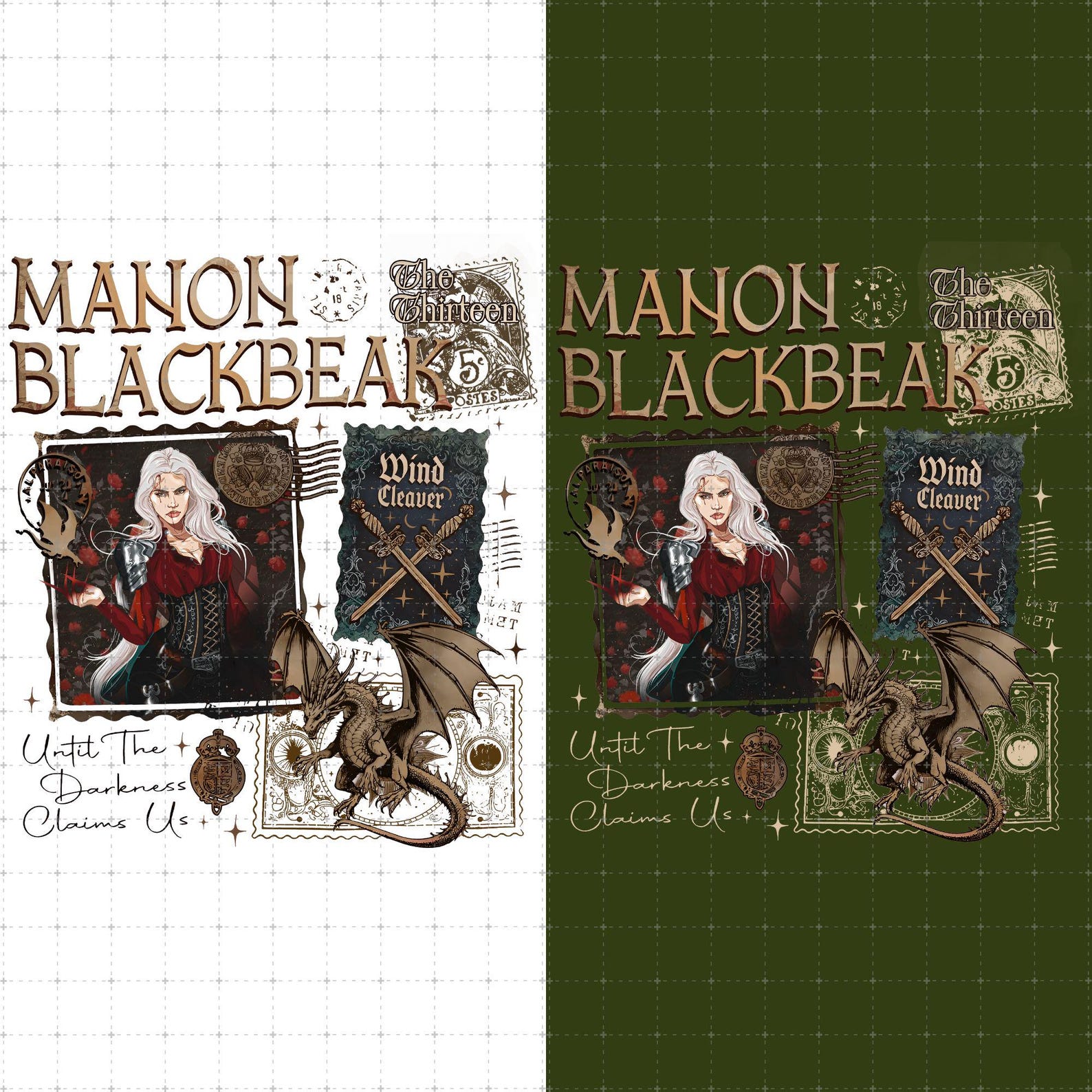 Manon Blackbeak PNG, Fantasy Bookish PNG, Book Lover Gift, Throne of ...