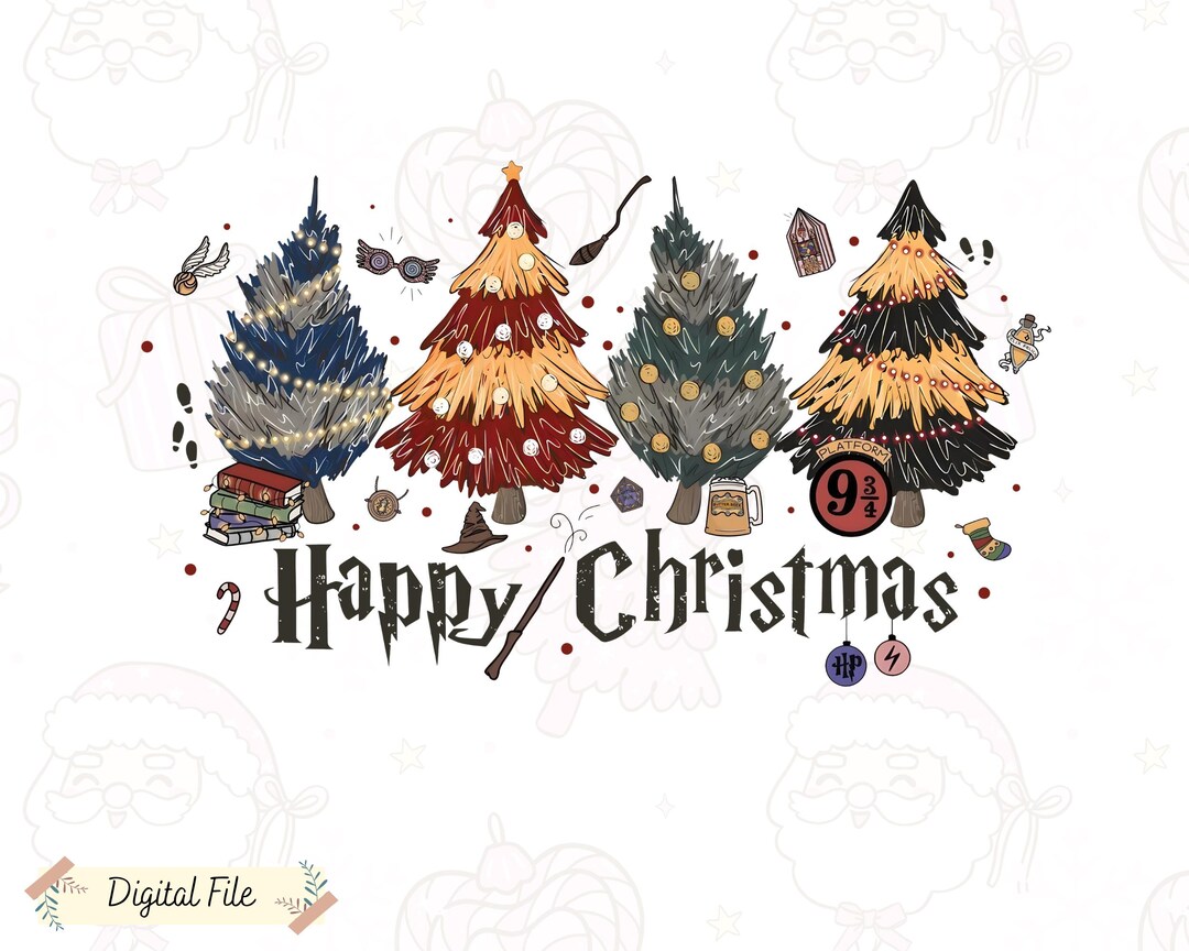HP Christmas Tree PNG, Christmas Tree Png, Magic School Png, HP Wizard ...