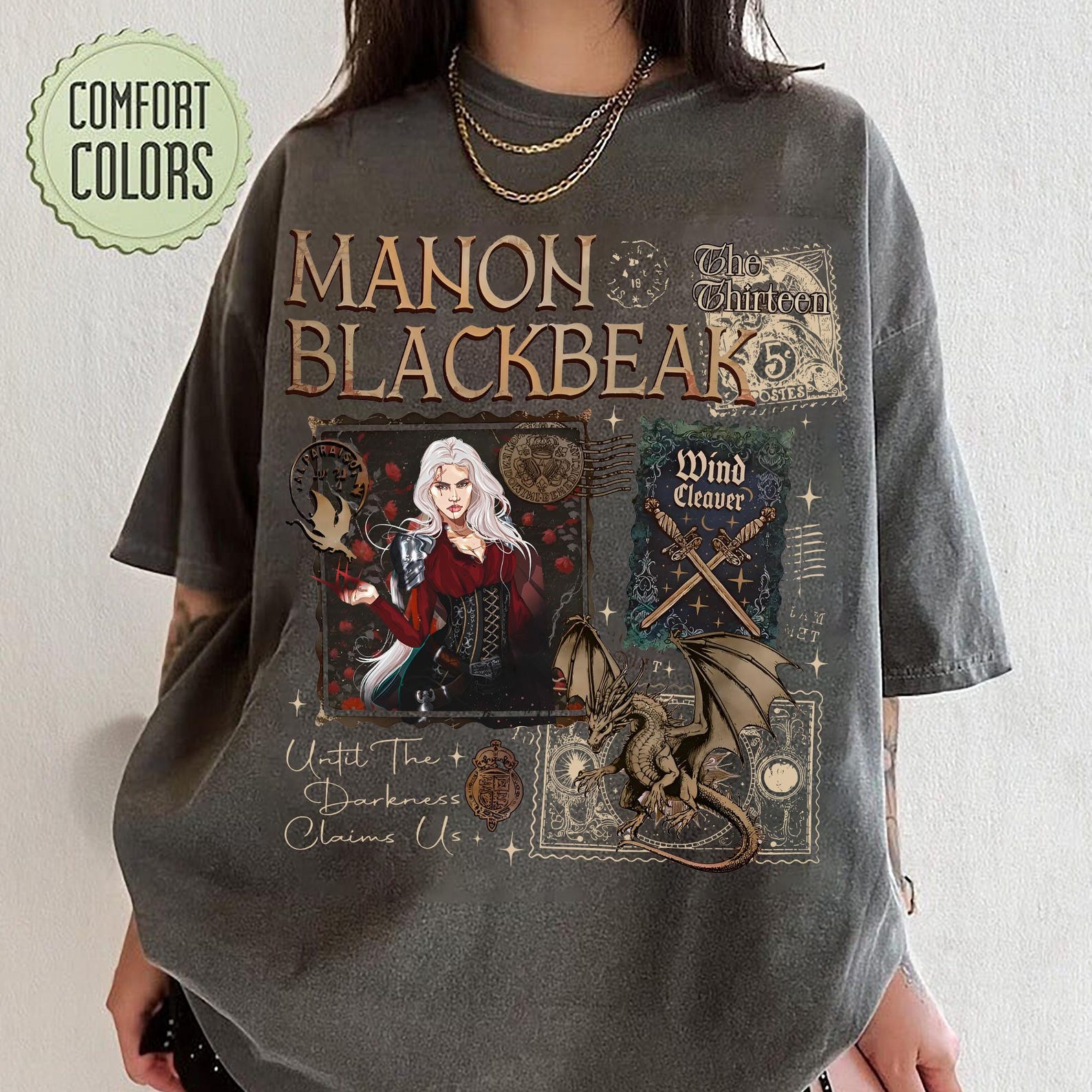 Manon Blackbeak PNG, Fantasy Bookish PNG, Book Lover Gift, Throne of ...