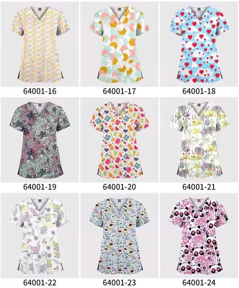 Sally Scrub Top - Etsy