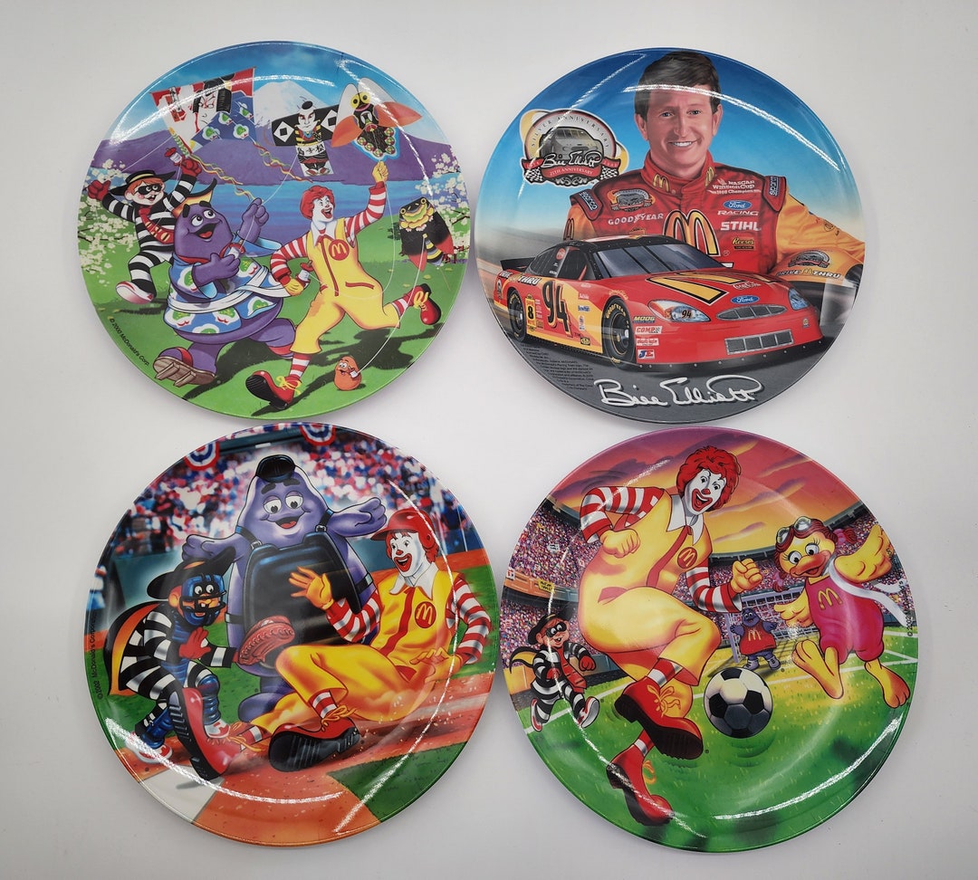 Vintage Mcdonald's Collectible Plates - Set of 4 - Etsy