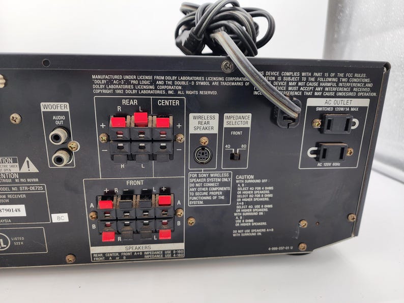 Vintage Sony Audio/video Receiver STR-DE725 - Etsy