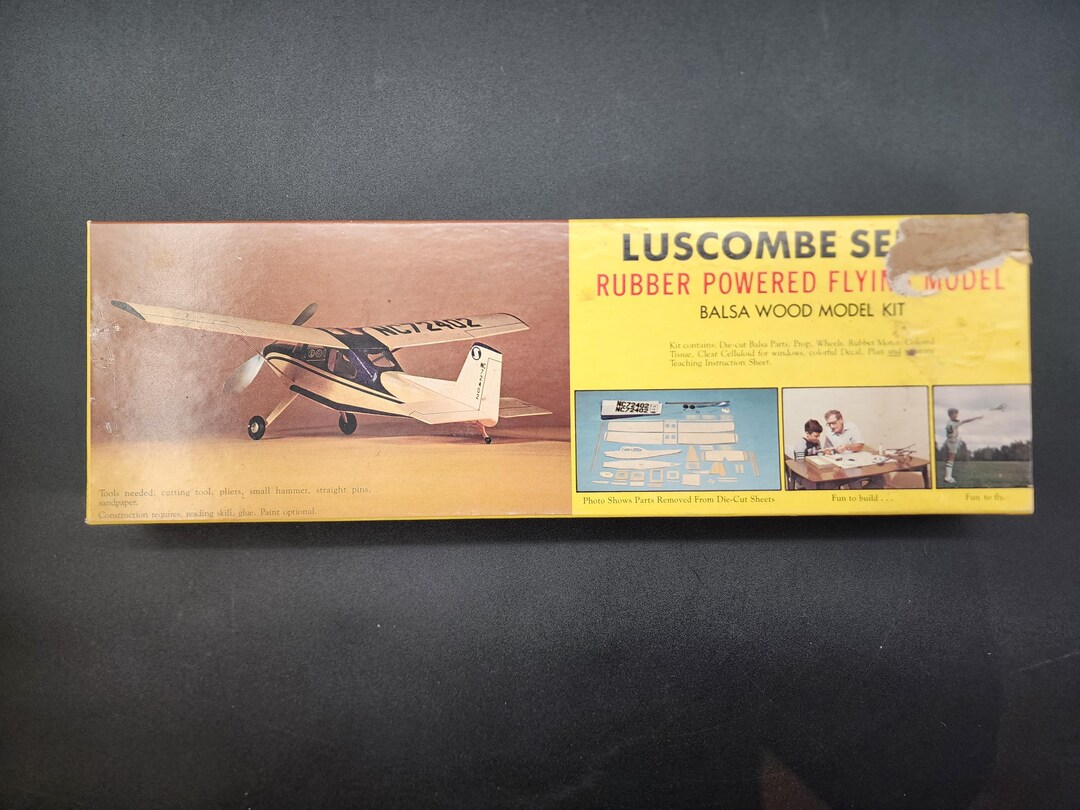 Vintage Luscombe Sedan Rubber Powered Flying Model Kit - Etsy