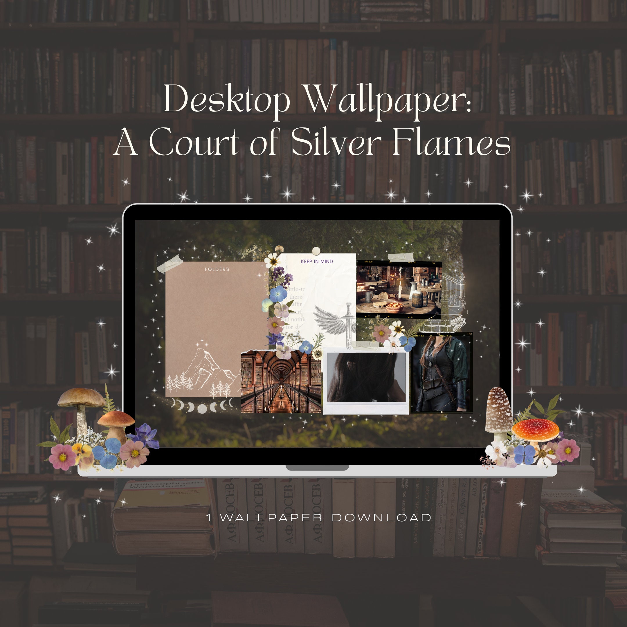 Wallpaper: A Court of Silver Flames Inspired - Etsy