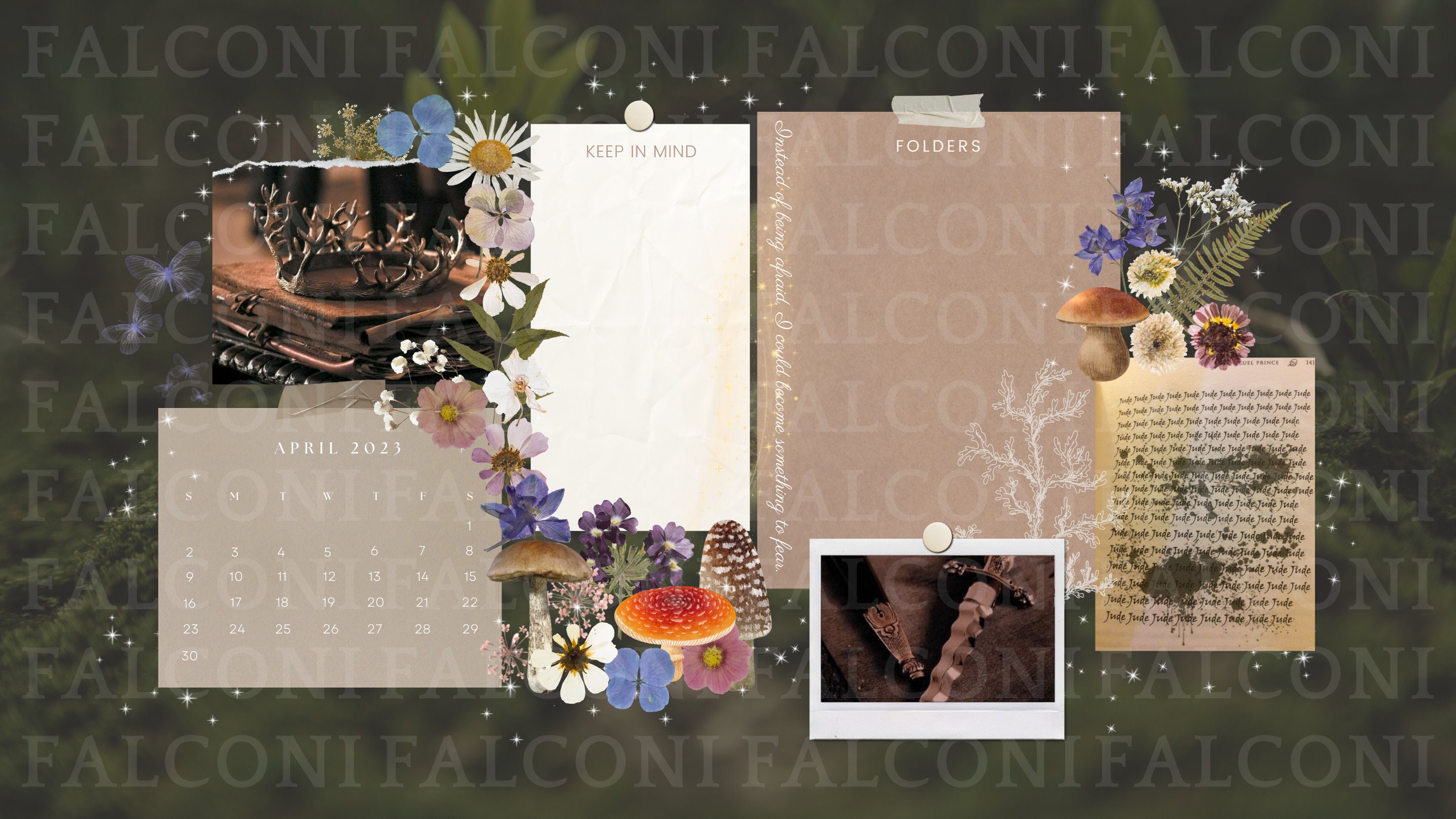 Wallpapers: 2023 Desktop Wallpaper Pack Booktok Inspired jan-dec - Etsy