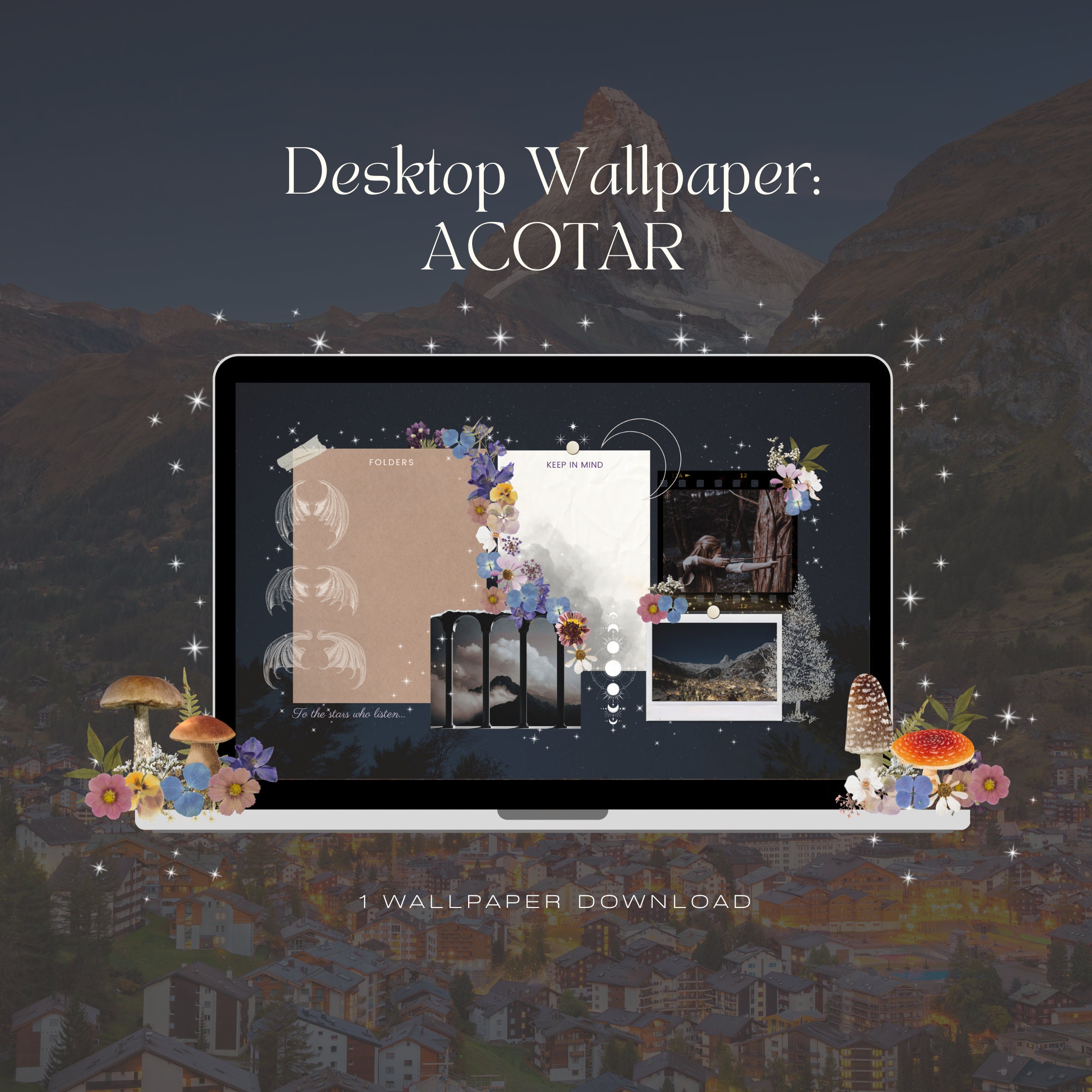 Wallpaper: ACTOAR Inspired Wallpaper - Etsy