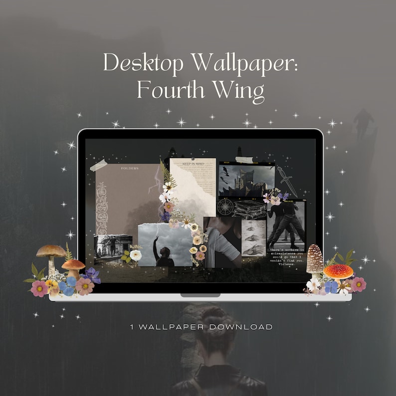 Wallpaper: Fourth Wing Inspired Wallpaper - Etsy