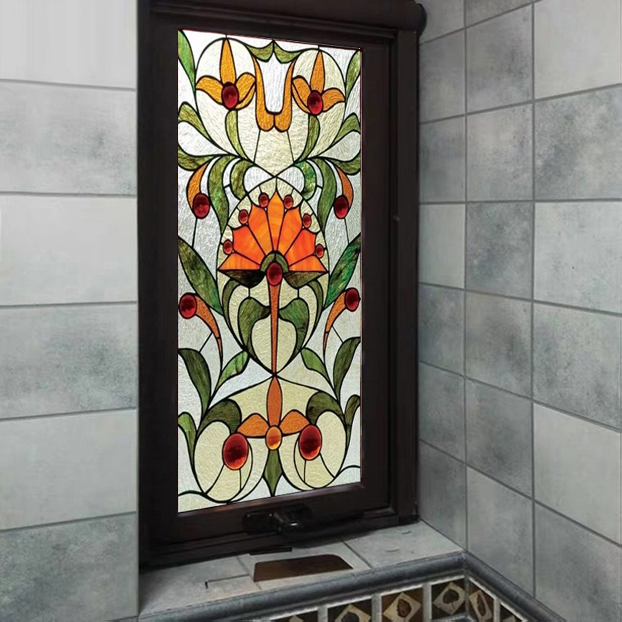 Custom Size 3D Matte Window Film Stained Glass Decorative Uv - Etsy ...