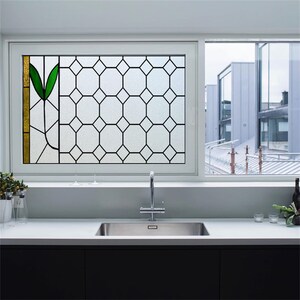 Custom Size Window Film Stained Glass Decorative Window Sticker Privacy ...