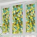 Frosted Glass Window Stickers Color Lattice Design for Privacy and UV ...