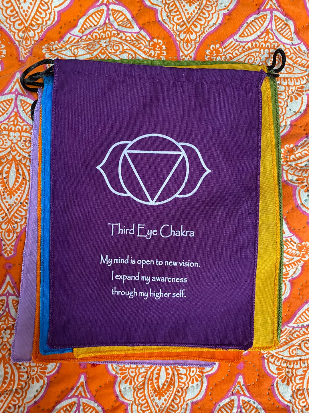 Large Seven Chakra Prayer Flags - Etsy
