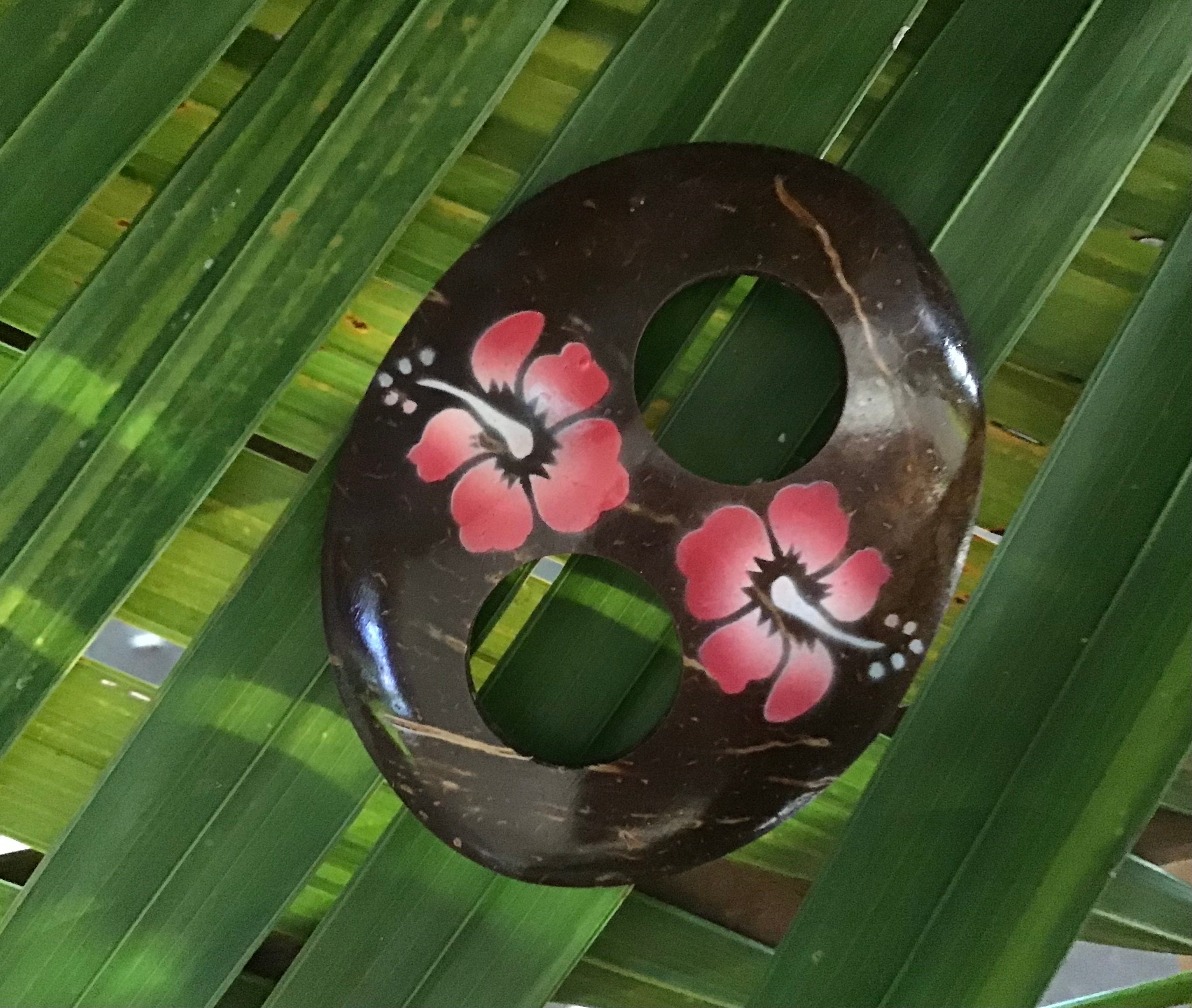 Hand Painted Coconut Shell Sarong / Scarf Buckles Approx 6-7cm - Etsy ...